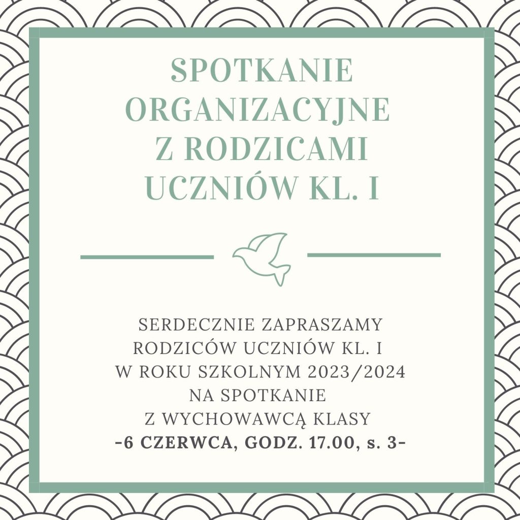 SPOTKANIE Z RODZICAMI UCZNIÓW KL.I W R. SZK. 2023/2024 - Publiczna Szkoła Podstawowa nr 7 w Opolu